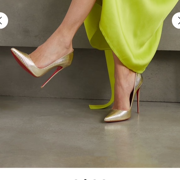 Christian Louboutin | Shoes | Christian Louboutin So Kate 2 Metallic ...